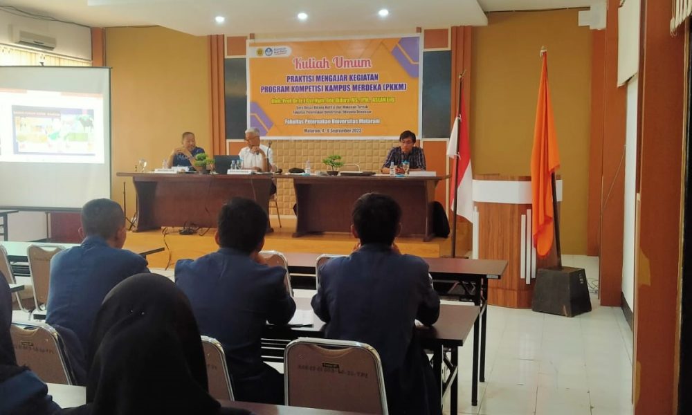 Guru Besar Fapet Unud Dipercaya Sebagai Dosen Praktisi Mengajar di Fapet Unram - baliilu.com