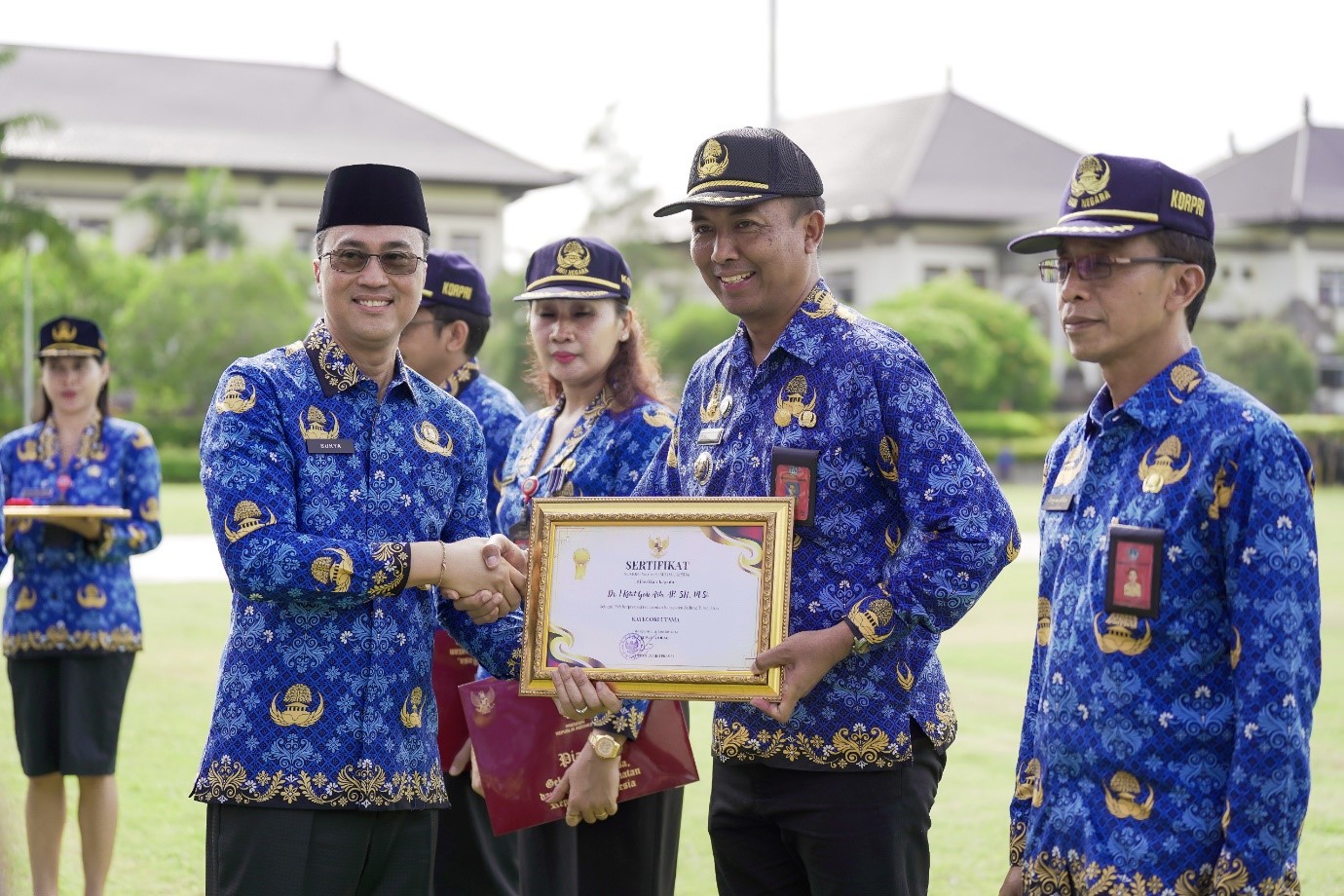 Upacara Peringatan HUT Ke-53 KORPRI Tahun 2024 di Kabupaten Badung - baliilu.com