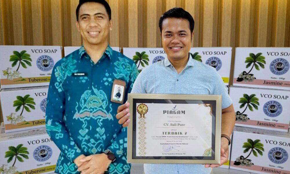 UMKM Bali Pure Sembiran Raih Penghargaan Terbaik II Inovasi Produk Aman ...
